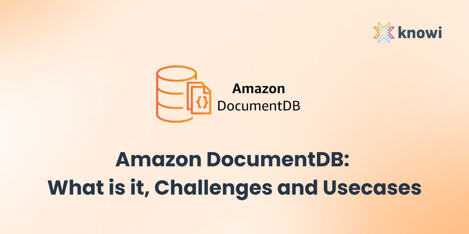 Amazon DocumentDB: Challenges, Solutions & How Knowi Helps